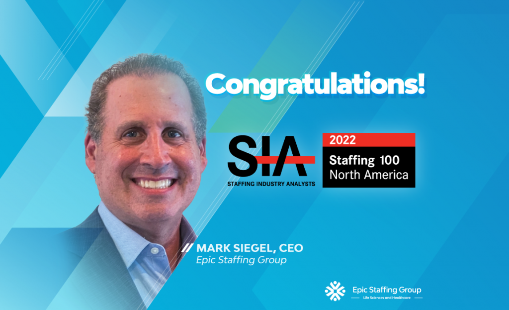 SIA Names Mark Siegel to 2022 Staffing 100 Bold Leaders List - Epic ...